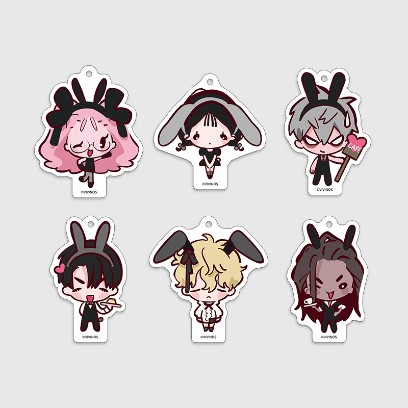 [pre-order][Aniplus Cafe] Alien Stage : Random SD Acrylic Keyholder ...
