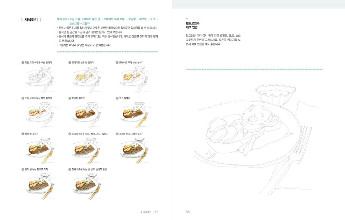 Quick drawing, easy watercolor painting book – 70EastBooks
